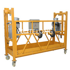 Yellow Steel Suspended Access Platform 2 Meters ZLP500 With 3 Phase Motor