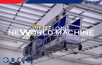 Steel Wire Rope Suspended Platform 1.8kw 100 - 300M gondola window cleaning equipment