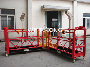 Red 90 Degree Steel Powered High Working Suspended Platform Cardle for Building Cleaning