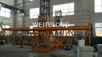 Person And Material Mast Climbing Work Platform 10m - 150m Length