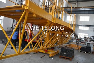 Mobile Elevating Mast Climbing Work Platform Steel Galvanized 3 Phase
