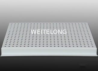 Exterior Decorative Suspended perforated metal ceiling panels Light Weight
