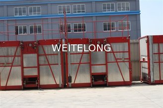 Painted Or Hot Dipped Zinc Construction Material Hoists 1000kgs - 3200kgs