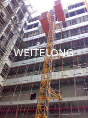 Custom Red Painted Safe Construction Material Hoists SC200 / 200 for Builder