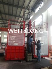 Industrial Passenger Construction Hoist Elevator 2000kgs Single And Double Cages