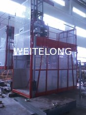 Passenger Goods Construction Hoist Elevator Double Cage SC200 / 200b