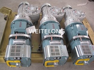 OEM 3200kg Blue Portable Construction Twin Cage Hoist 3.2 Ton High efficiency