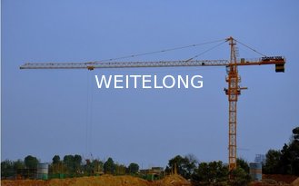 101m Height Under Hook 7032 stationary attached Tower Crane Luffing Crane with 70m Boom