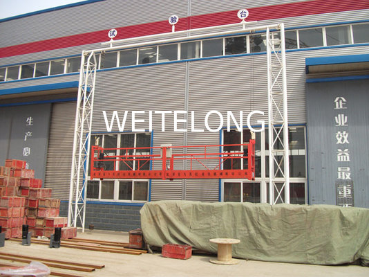 8-10m/min Electrical Aerial Roof Suspended Platform Cradle, Cage Platform ZLP 630