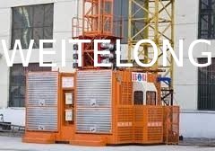 Steady property reliability SCD200 / 200P double cages construction hoist elevator with 2T