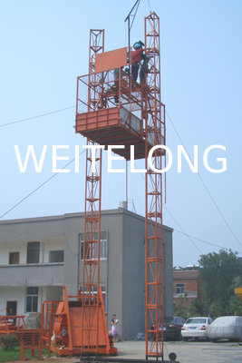 Safety device Electric Construction Hoist Elevator (double cages) / Building Elevator