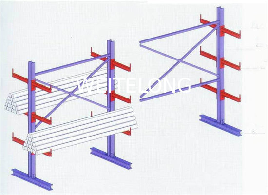 12m Adjustable Steel Cantilever Shelving