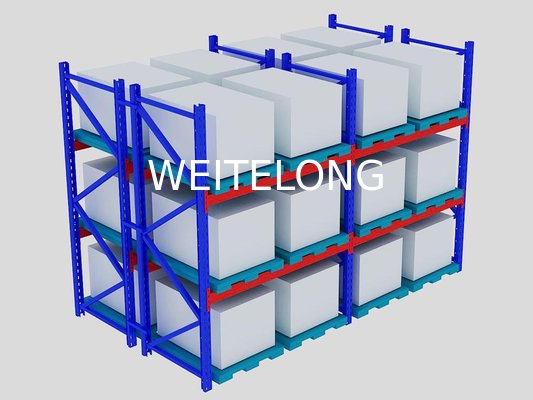 Heavy Duty Selective Pallet Racking System , Warehouse Pallet Storage Rack Shelving