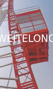 Passenger Hoist Loading 2000kg Single Cage Construction Hoist Safety
