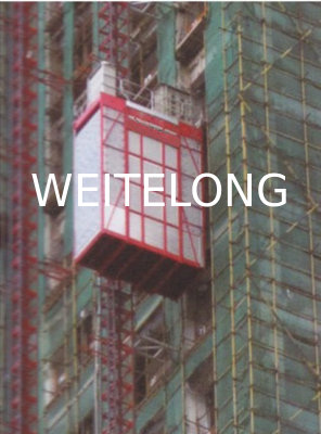 Passenger Hoist Loading 2000kg Single Cage Construction Hoist Safety