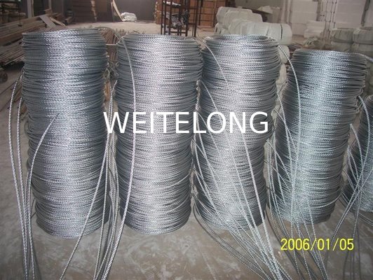 Steel Painted Suspended Working Platform Steel Wire Rope For 1000kgs Hoist