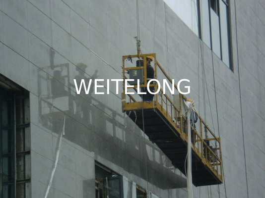 6M Aluminum Suspended Working Platform For Outside Wall Painting