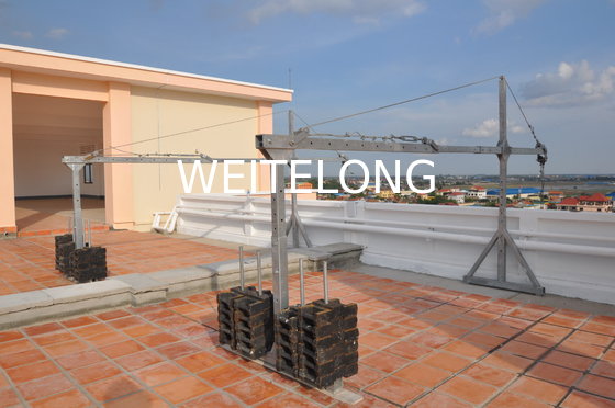 Custom 2300kg Rated Capacity Suspended Working Platform Hanging Device For Cleaning