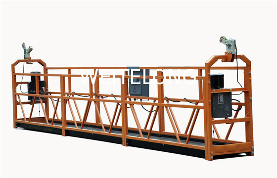 ZLP 500 Maintenance Suspended Working Platform With Hoist 1.5kw And 30KN Safety Lock
