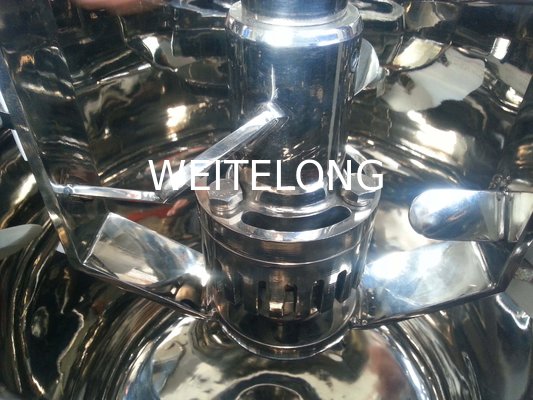 Ointment / Suspend Liquid Vacuum Emulsifying Machine With Three Phase Vacuum Pump