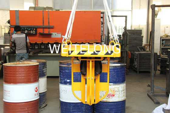 500Kg*4 Loading Drum Clamp Attachment Larger Size for Crane , Hoist