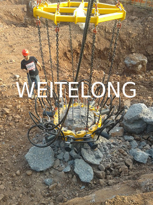 Quick Assembled Hydraulic Pile Breaker Total Hydraulic Drived SPA 5 With Adjustable Chain