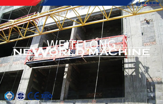 Three-Phase Suspended Platform personnel hoist Cradle Gondola for external wall