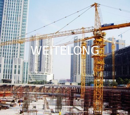 Construction Tower Crane (TC5811) 58 m Jib length, 1.1t Rated load Luffing Crane
