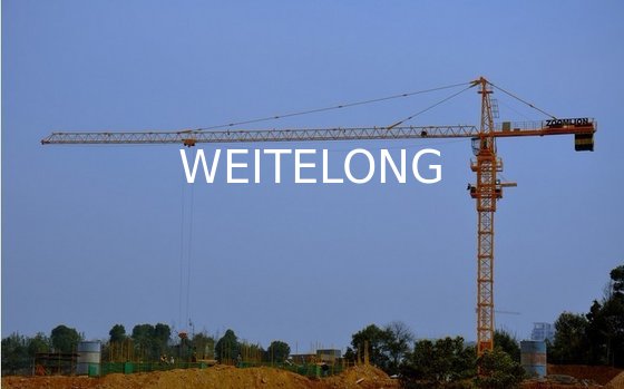 101m Height Under Hook 7032 stationary attached Tower Crane Luffing Crane with 70m Boom