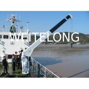 Knuckle Boom Hydraulic Yacht Crane With CCS / BV , Port Ship Marine Deck Crane