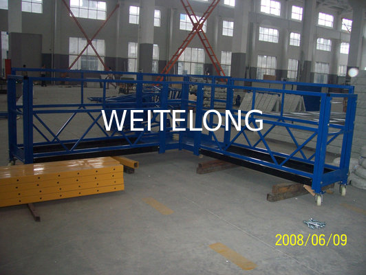 Red 90 Degree Steel Suspended Access Platform Cardle for Building Cleaning