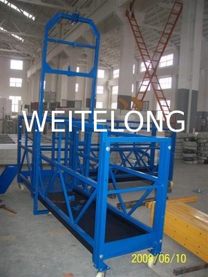 Red 90 Degree Steel Suspended Access Platform Cardle for Building Cleaning
