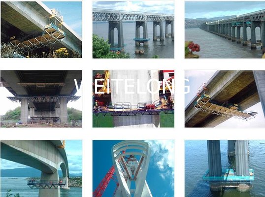 OEM Underdeck Steel Powered Suspended Working Platform for Bridge Building
