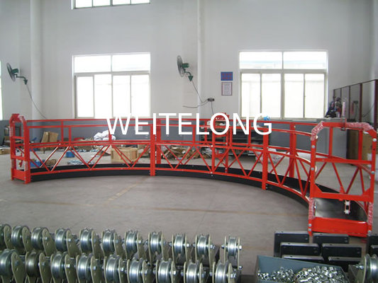 Steel Red Arc High Working Powered Suspended Access Platform for Building Decoration