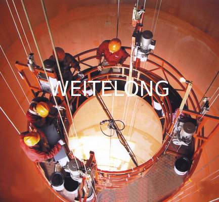 8 - 10m/min Chimney Suspended Access Platform for Cleaning / Construction