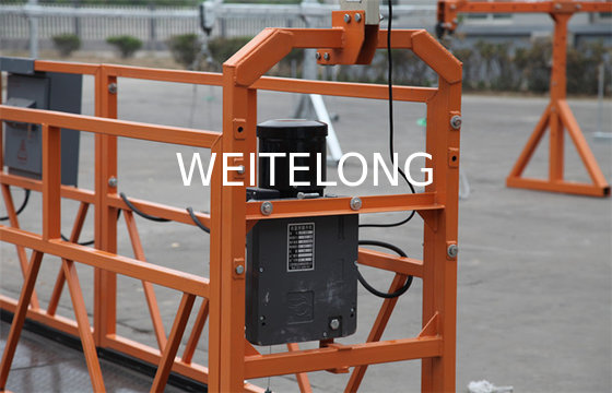 Aerial Working Hot Galvanized Suspended Access Platforms ZLP630 With Steel Wire Rope 8.3MM