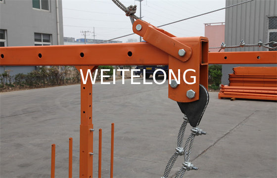 Customized ZLP1000 Suspended Access Platforms Maintenance Cradle With Steel Rope 8.6mm