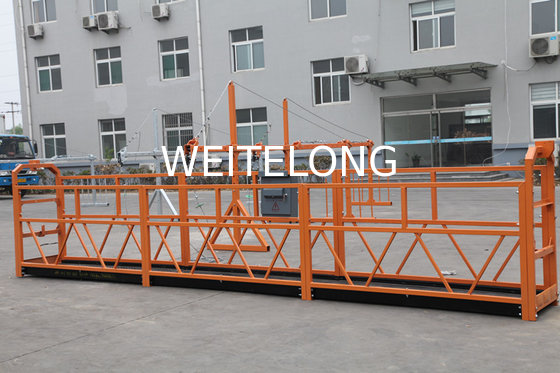 Steel Suspended Access Platforms 7.5m 1.8kw 800kg Building Maintenance