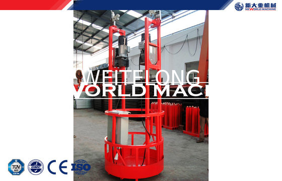 Customized ZLP1000 rope suspended platform for construction , decoration and cleaning