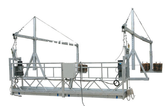 380V / 50HZ ZLP 500 Hanging Suspended Platform Cradle With 30KN Safety Lock