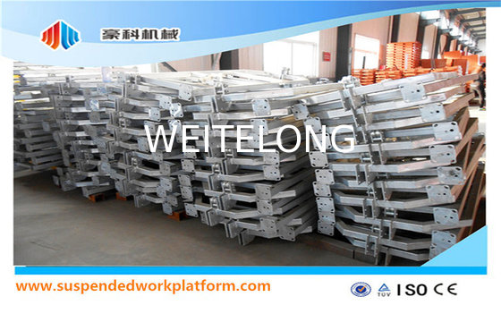 380V / 50HZ ZLP 500 Hanging Suspended Platform Cradle With 30KN Safety Lock