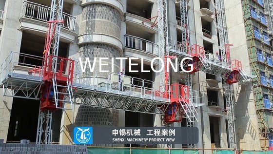 Double Mast Climbing Platform STC100 with Lifting Speed 6.4 m/min