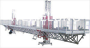Working Height 100 m 1700 kg Double Mast Climbing Work Platform