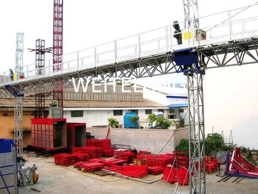 Window Cleaning Mast Climbing Work Platform , Construction Lifting Platform