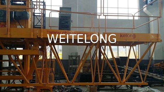 Person And Material Mast Climbing Work Platform 10m - 150m Length