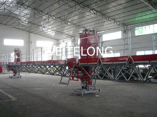 Double Mast Customized 30m Aerial Twin Mast Climbing Work Platform For Construction Of The Walls