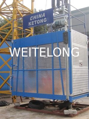 50m Mast Climbing Work Platform 2000kgs Single And Double Cages