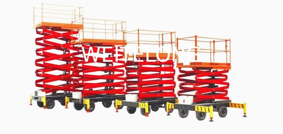 AC 220V 380V Electric Scissor Lift Aerial Work Platform with 1750 - 12000 mm