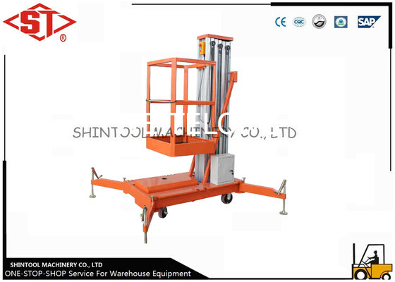 Universal wheels 8000mm Aluminum Aerial Working Platform  Lifting Equipment