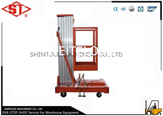 Universal wheels 8000mm Aluminum Aerial Working Platform  Lifting Equipment
